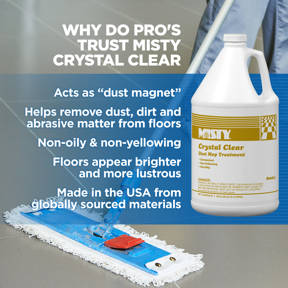 Misty Crystal Clear Dust Mop Treatment – Non-Oily Dust and Dirt Remova ...
