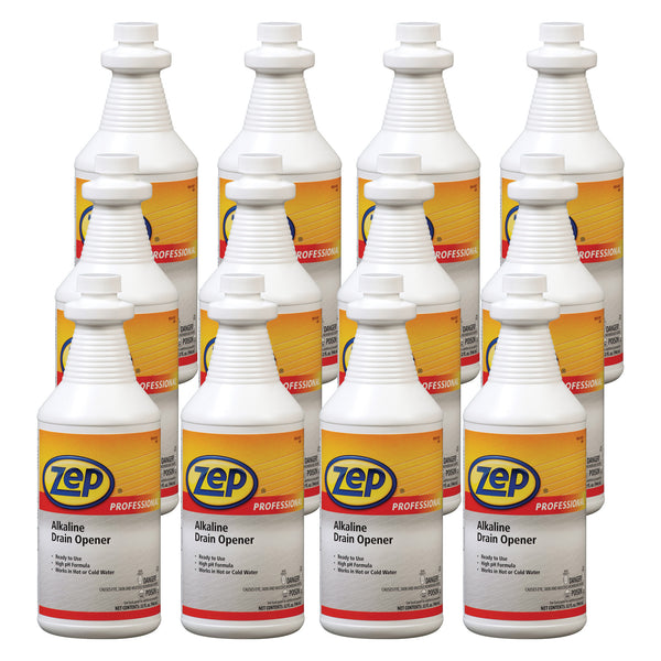 Zep Professional Alkaline Drain Opener – Tackles Tough Clogs – 32 oz ...