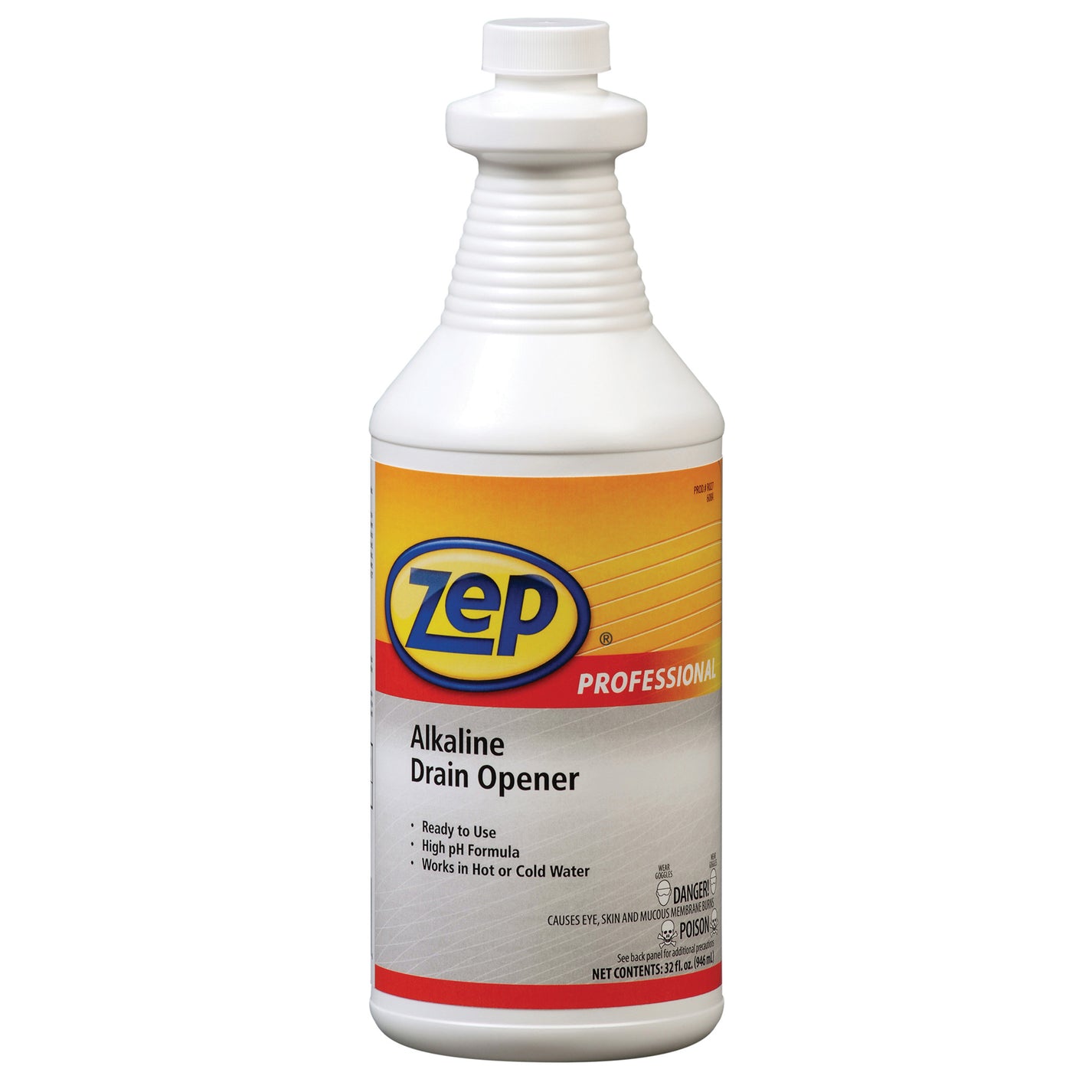 Zep Professional Alkaline Drain Opener – Tackles Tough Clogs – 32 oz ...
