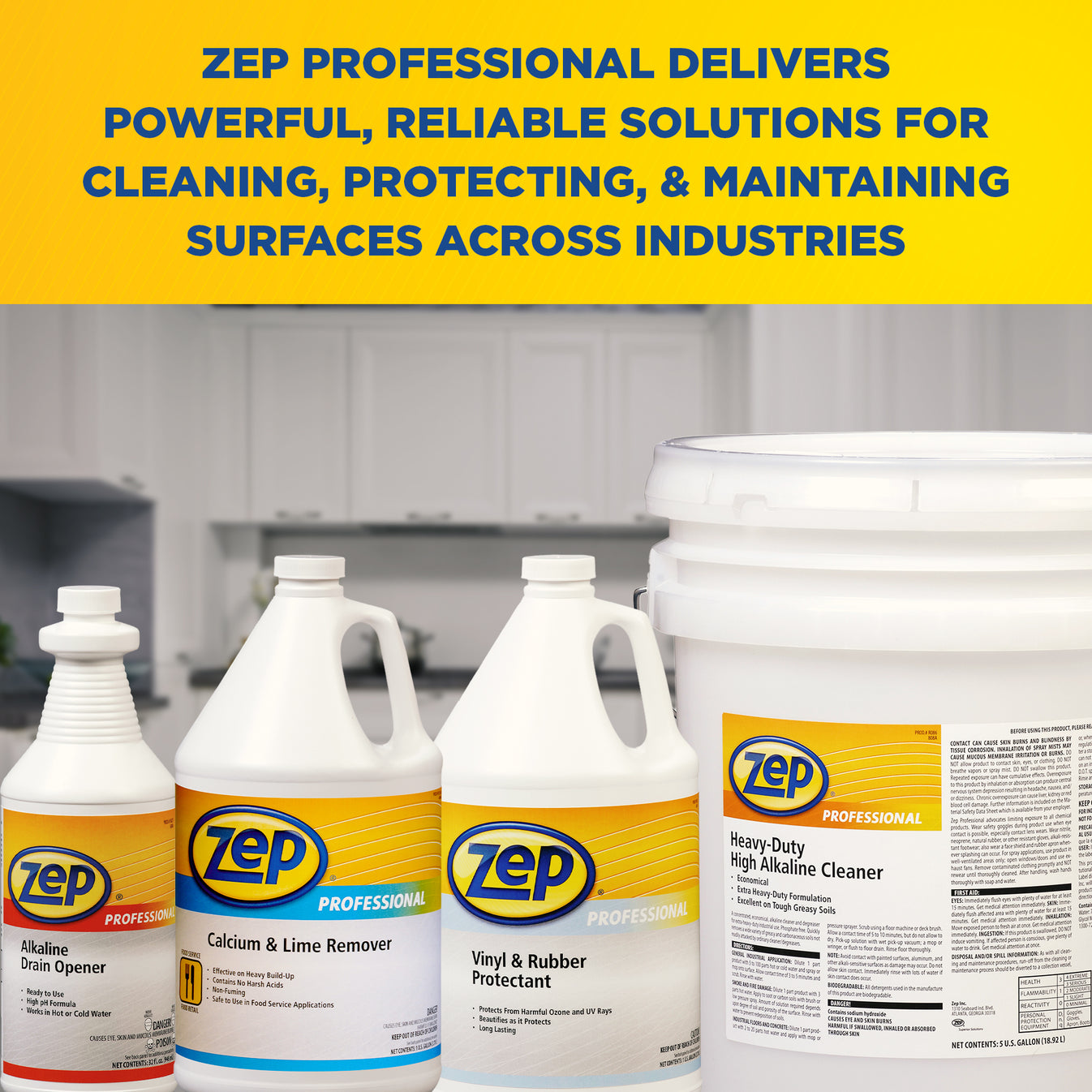 Zep Professional Calcium and Lime Remover – Effective on Heavy Calcium ...