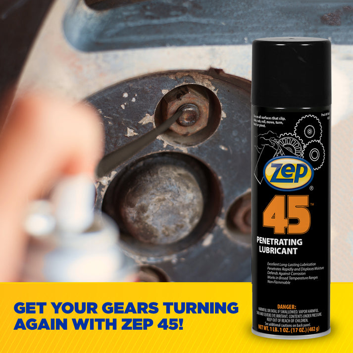 Zep 45 Penetrating Lubricant – Reduces Friction - 17 oz – Zep Inc.