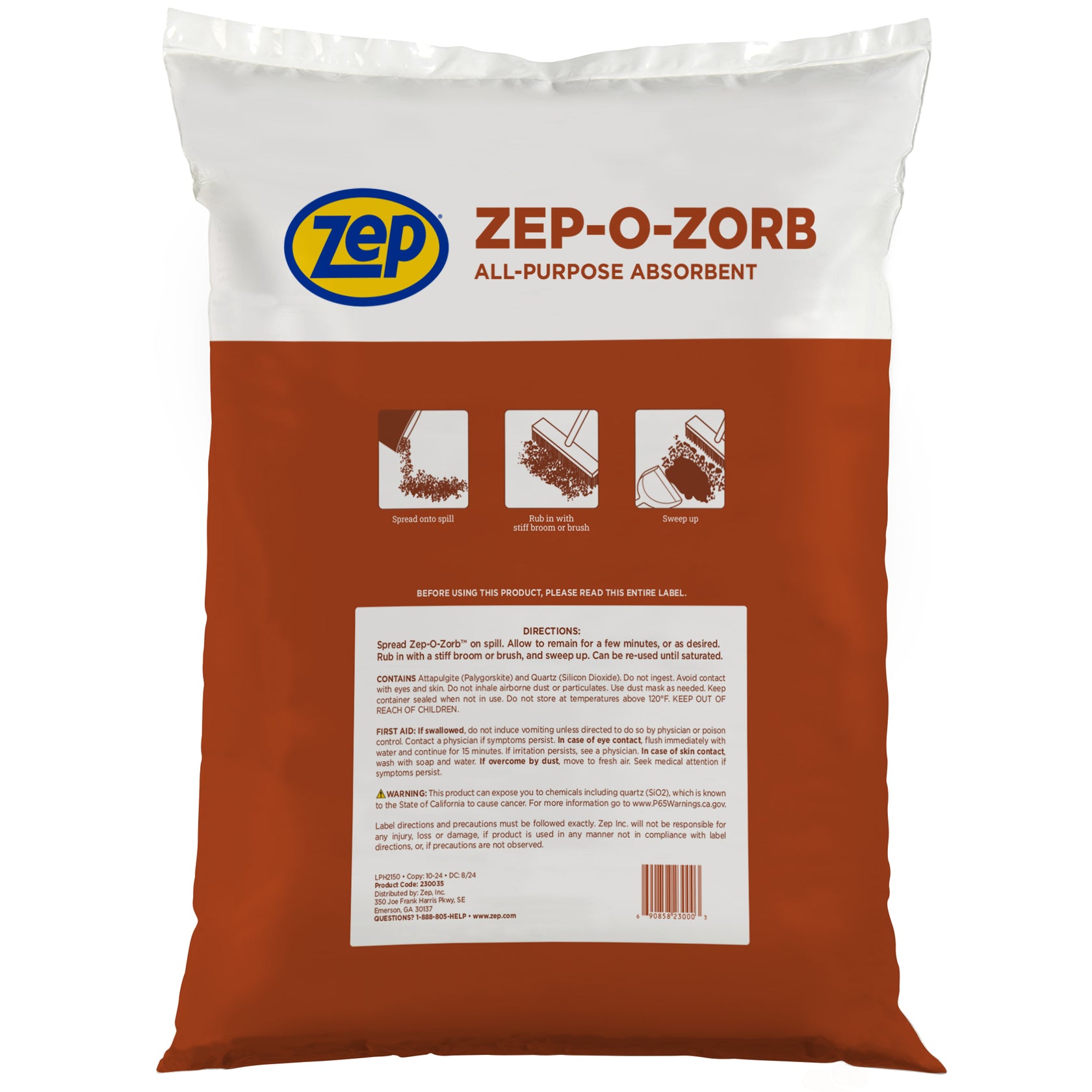 Zep-O-Zorb All-Purpose Absorbent - 50 Pound – Zep Inc.