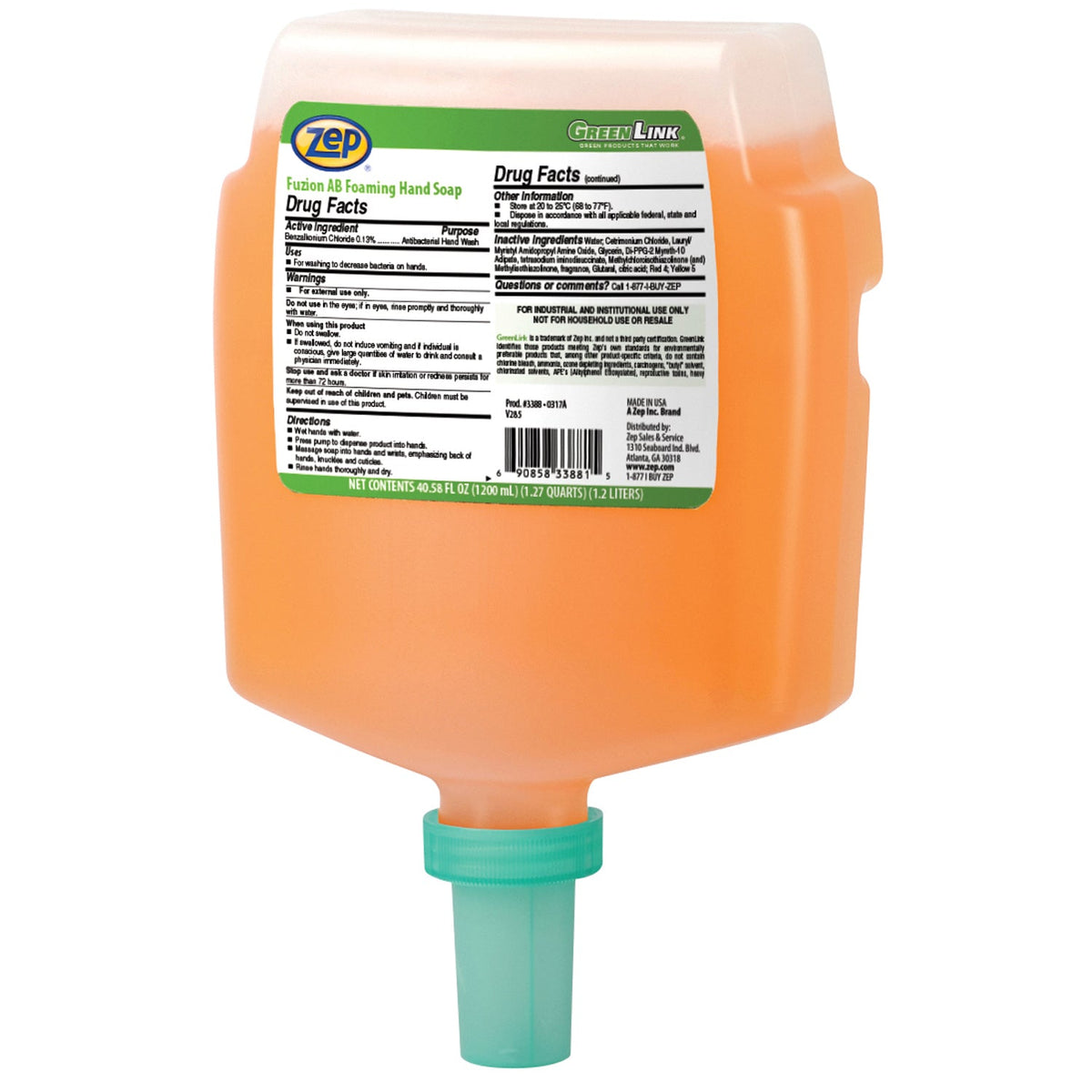 Fuzion AB Foaming Hand Soap – Zep Inc.