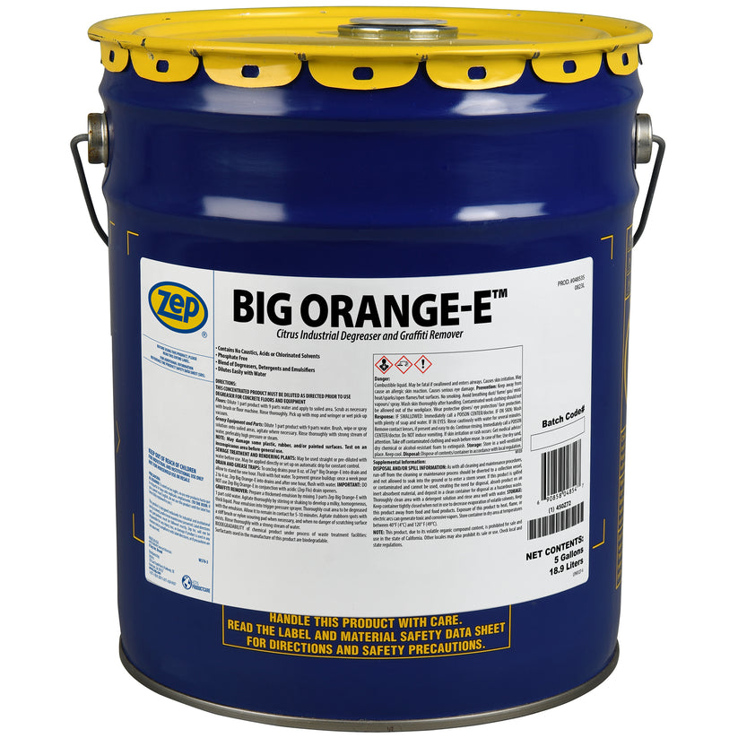 Zep Big Orange-E Citrus Industrial Degreaser & Graffiti Remover – Clea ...