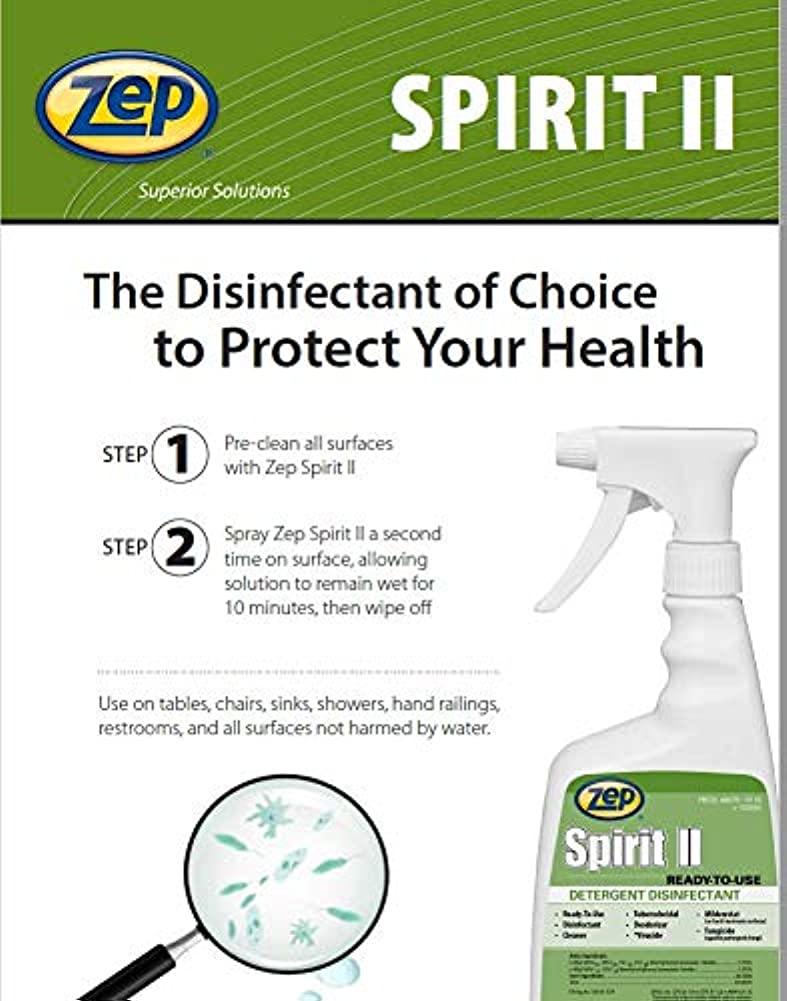 Zep Spirit II Disinfectant - 32 oz. – Zep Inc.