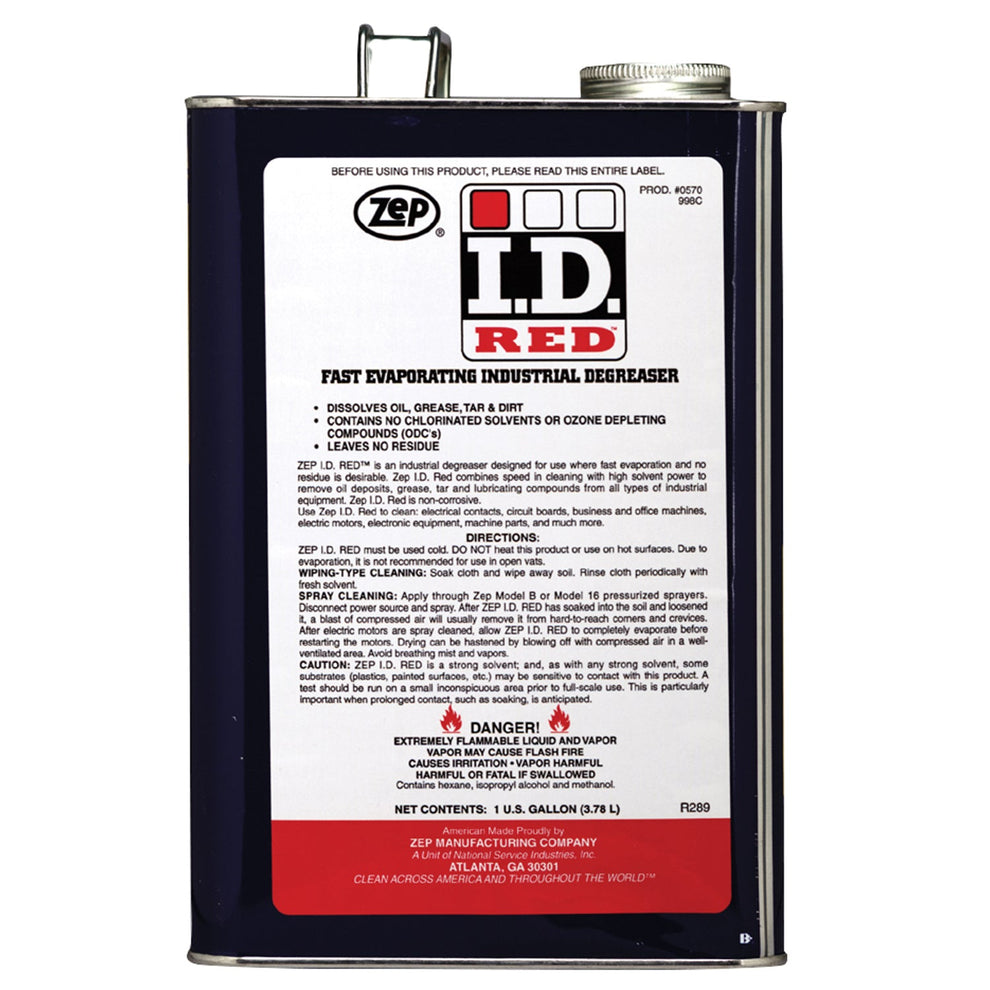 Zep I.D Red Fast Evaporating Industrial Degreaser - Removes Oil, Greas ...