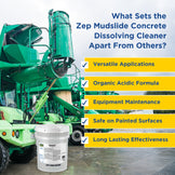 Zep Mudslide Concrete Dissolving Cleaner – Removes Concrete Build-Up ...