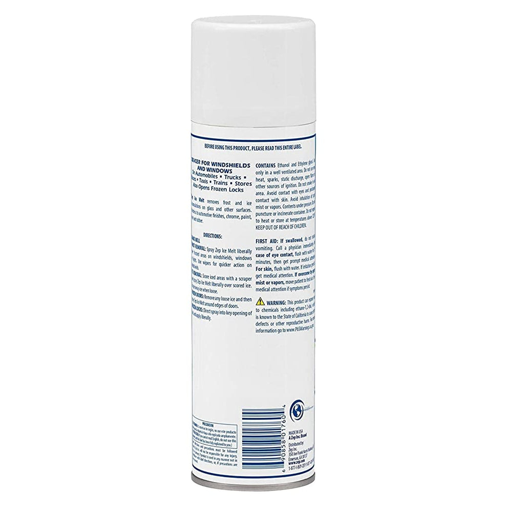Ice Melt Aerosol De-Icer for Windshields and Windows - 20 oz. – Zep Inc.