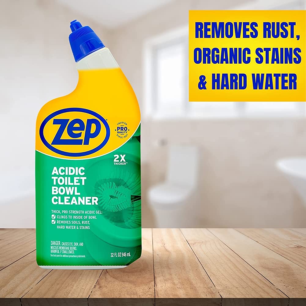 Zep Acidic Toilet Bowl Cleaner - Removes Hard Water Stains (Case of 4) – Zep Inc.