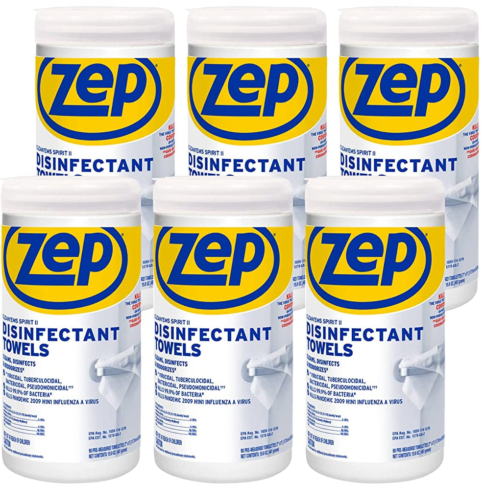 Zep Clean'Ems Spirit II Disinfectant Towels - 80 Towels/Canister – Zep Inc.