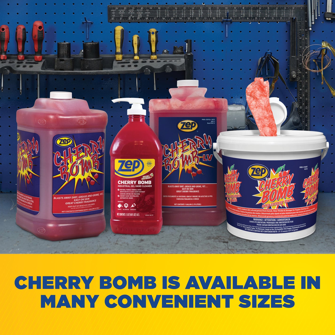 Zep Cherry Bomb Hand Cleaner – Removes Industrial Soils from Hands – 1G ...