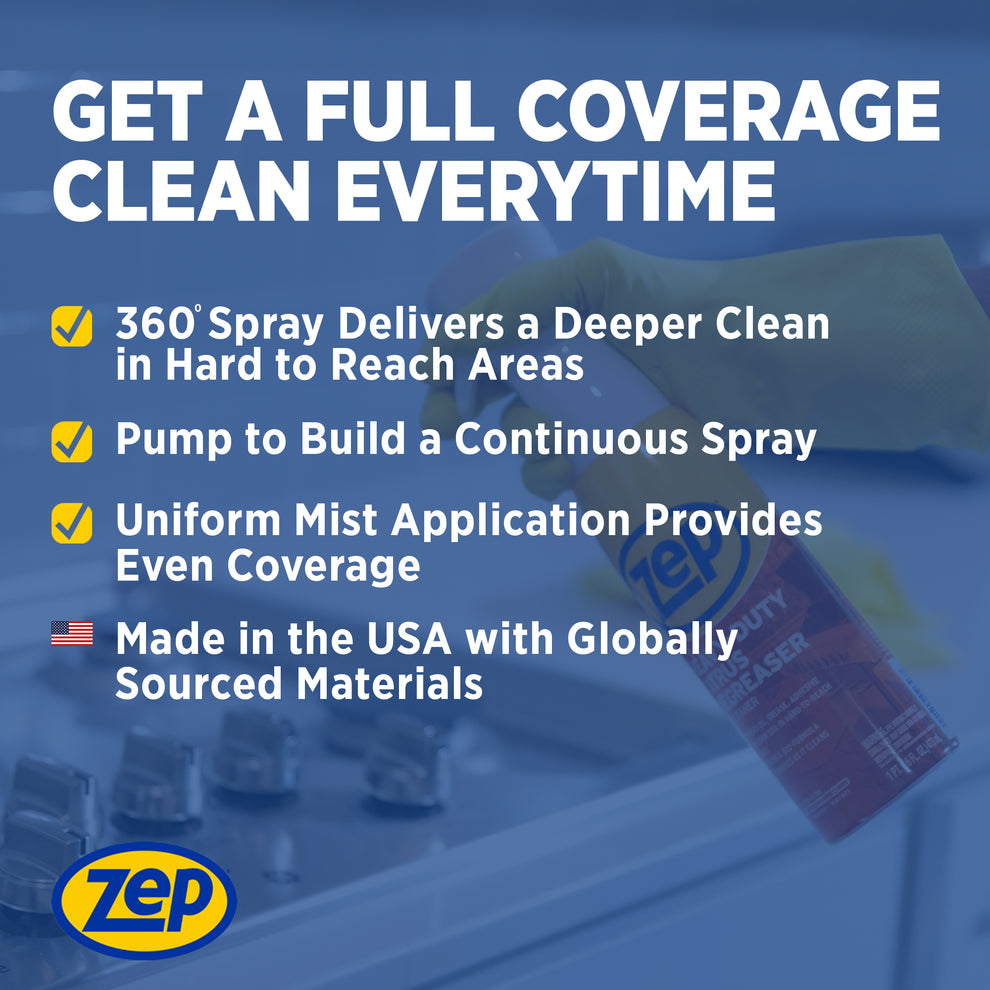 Zep Heavy-Duty Citrus Degreaser & Cleaner Flarisol – 16 oz – Zep Inc.