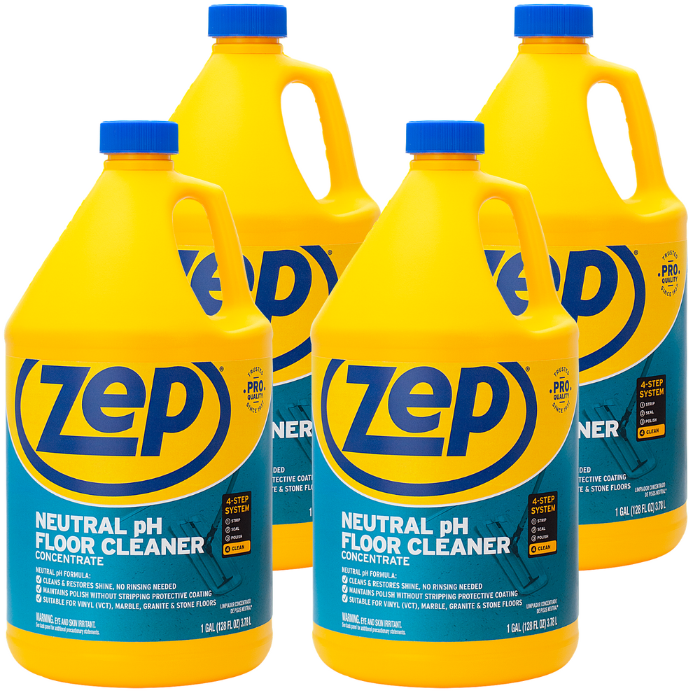 Zep Concentrated Neutral pH Floor Cleaner – Safe on Protective Finishe ...