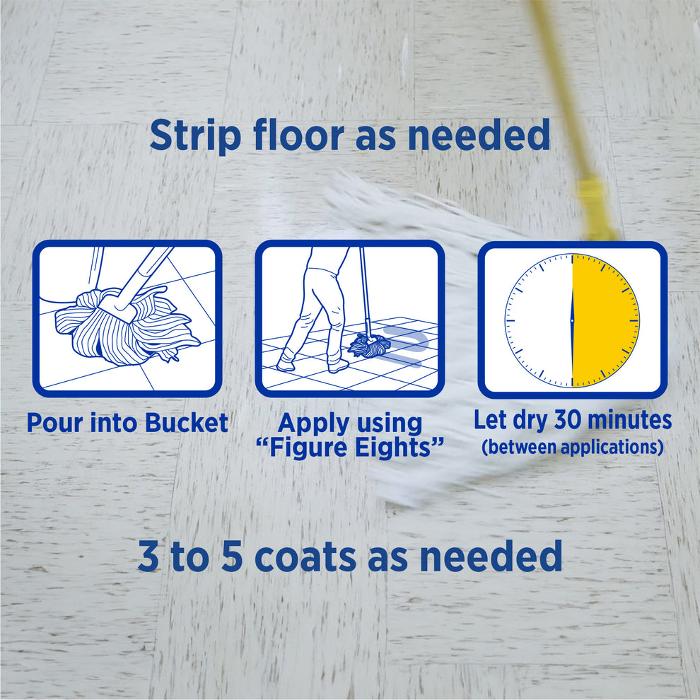 Zep High Traffic Floor Polish – Scuff Resistant Floor Shine – 1 Gallon ...