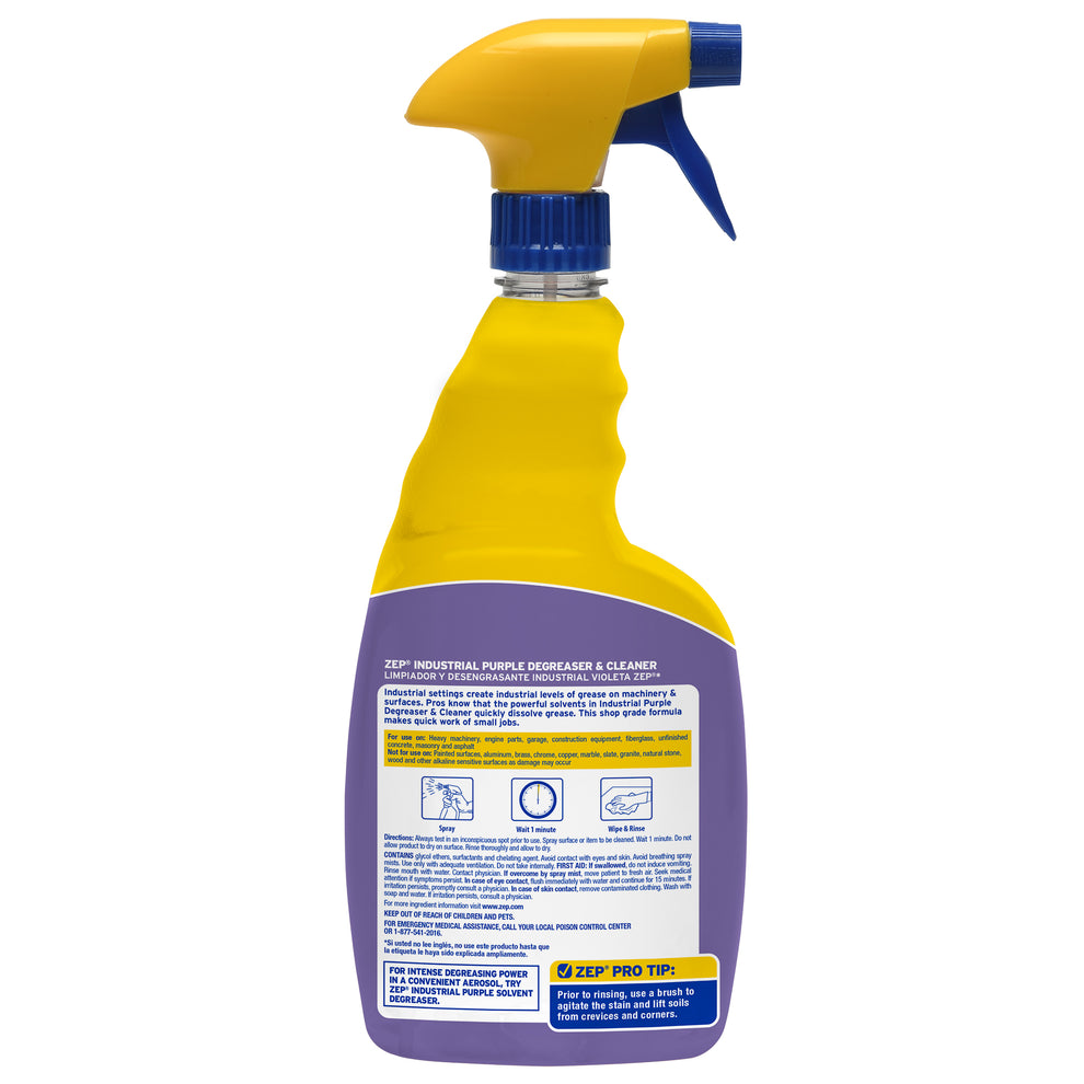 Zep Industrial Purple Cleaner Degreaser and Cleaner Spray - 32 oz – Zep ...