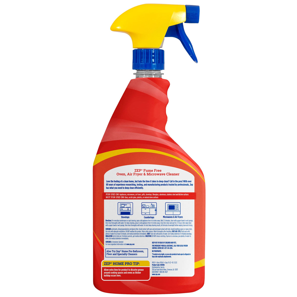 Zep Home Pro Fume-Free Oven, Air Fryer, and Microwave Cleaner - 24 Fl ...