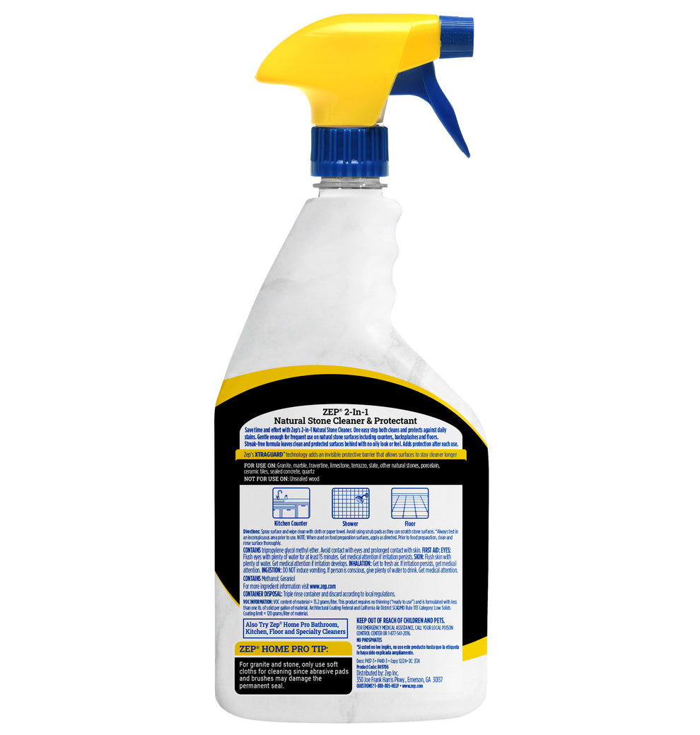 Zep Home Pro Natural Stone Cleaner and Protectant - 24 oz – Zep Inc.