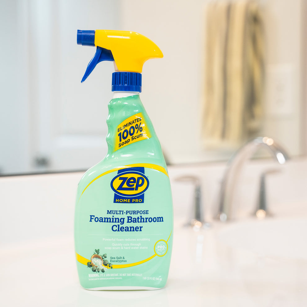 Zep Home Pro Multi-Purpose Foaming Bathroom Cleaner - Bleach-Free, Rem ...