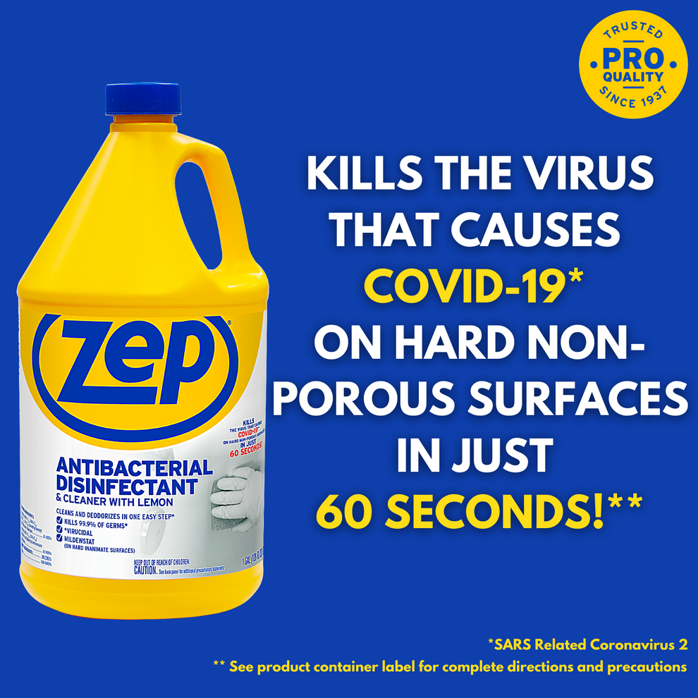 Antibacterial Disinfectant Cleaner with Lemon - 1 Gallon – Zep Inc.