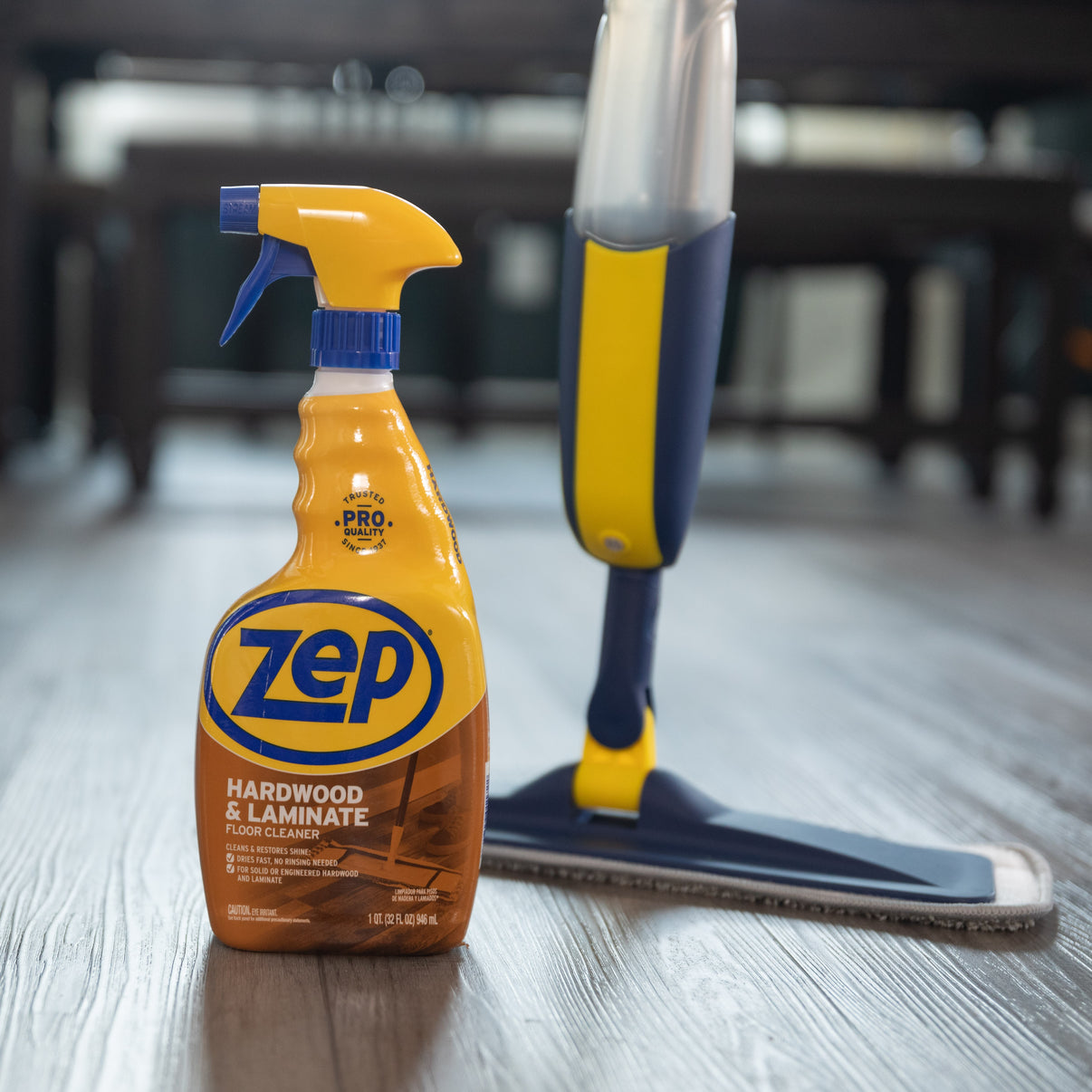 Zep Hardwood & Laminate Floor Cleaner – No Rinse, Streak-Free – 32 oz ...