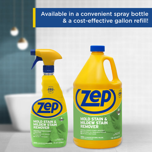 Zep Mold Stain and Mildew Stain Remover – Powerful Bleach Formula – 32 ...
