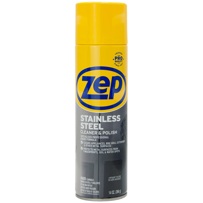 Zep Stainless Steel Cleaner and Polish – Removes Fingerprints and Wate ...