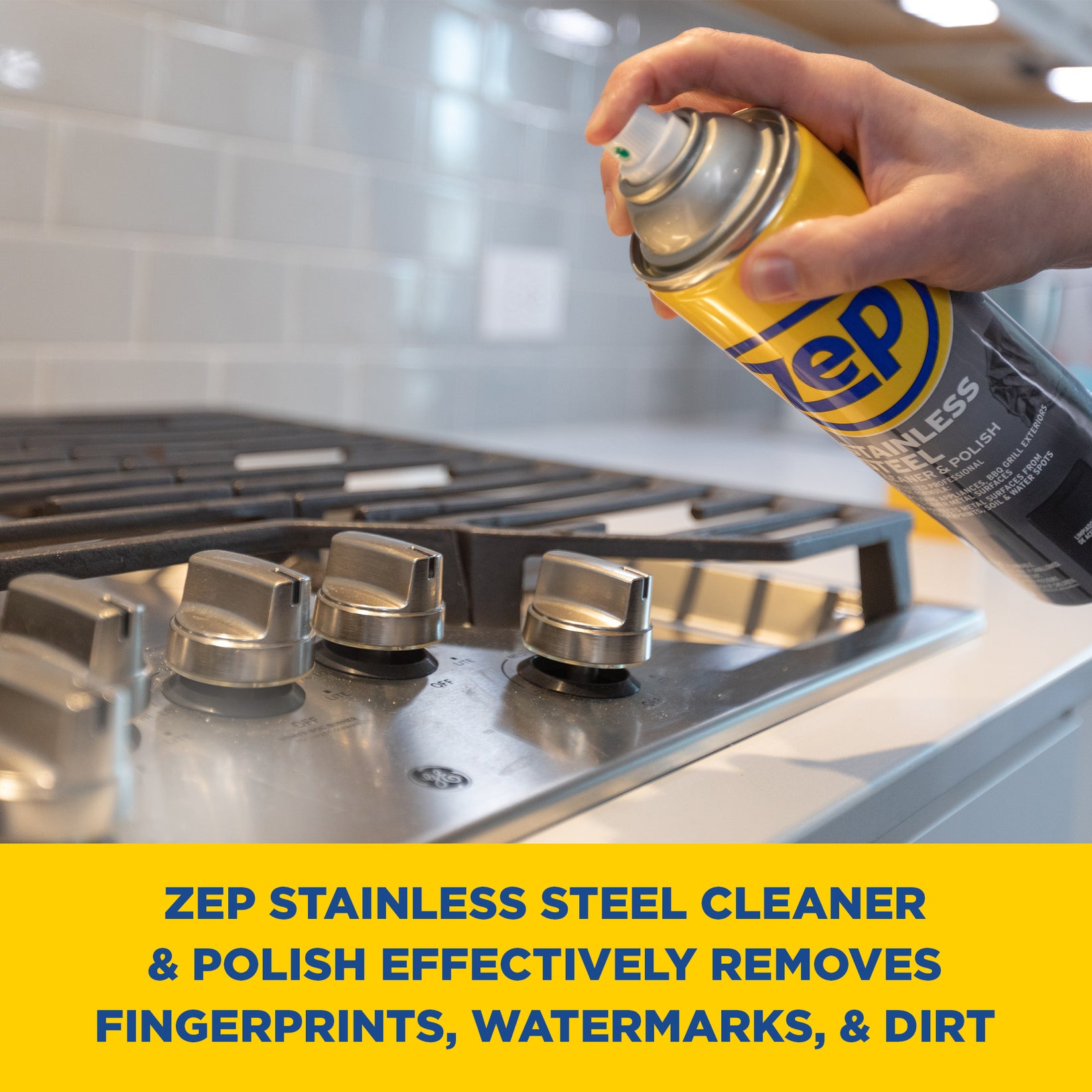 Zep Stainless Steel Cleaner and Polish – Removes Fingerprints and Wate ...