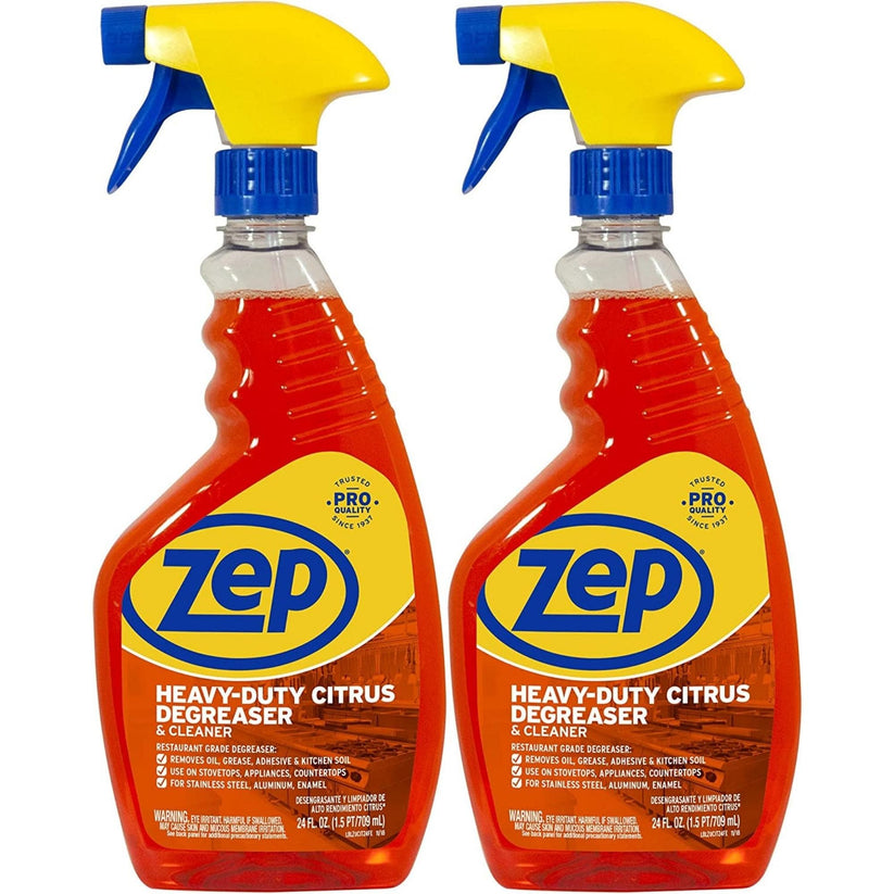Zep Heavy-Duty Citrus Degreaser and Cleaner – Removes Grease – 24 oz ...