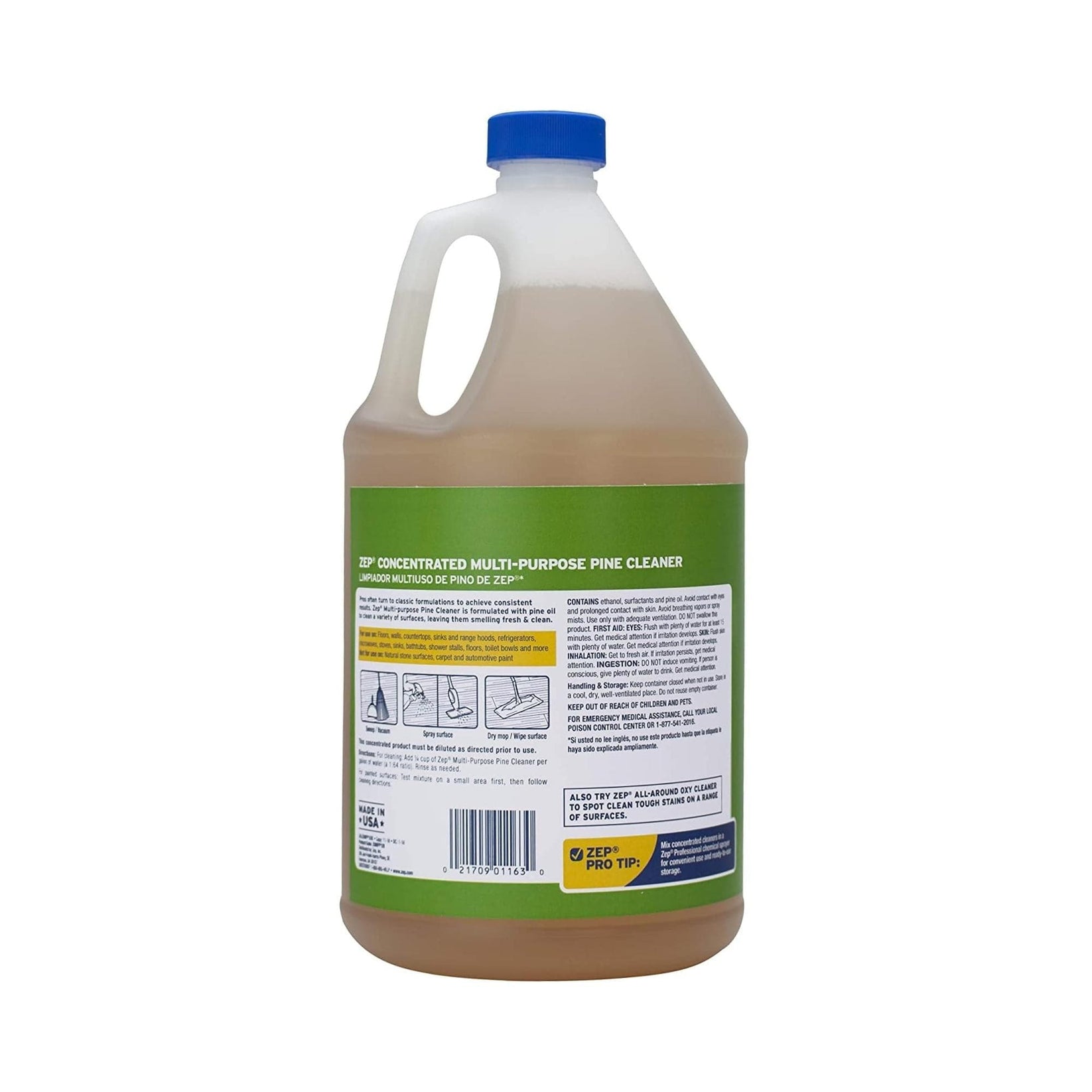 Zep Concentrated Multi-Purpose Pine Cleaner – Deodorize and Clean in O ...